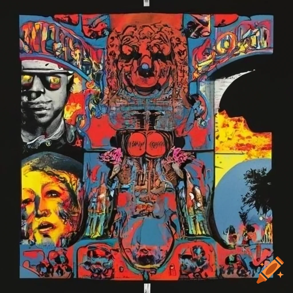Acid age lp cover poster on Craiyon