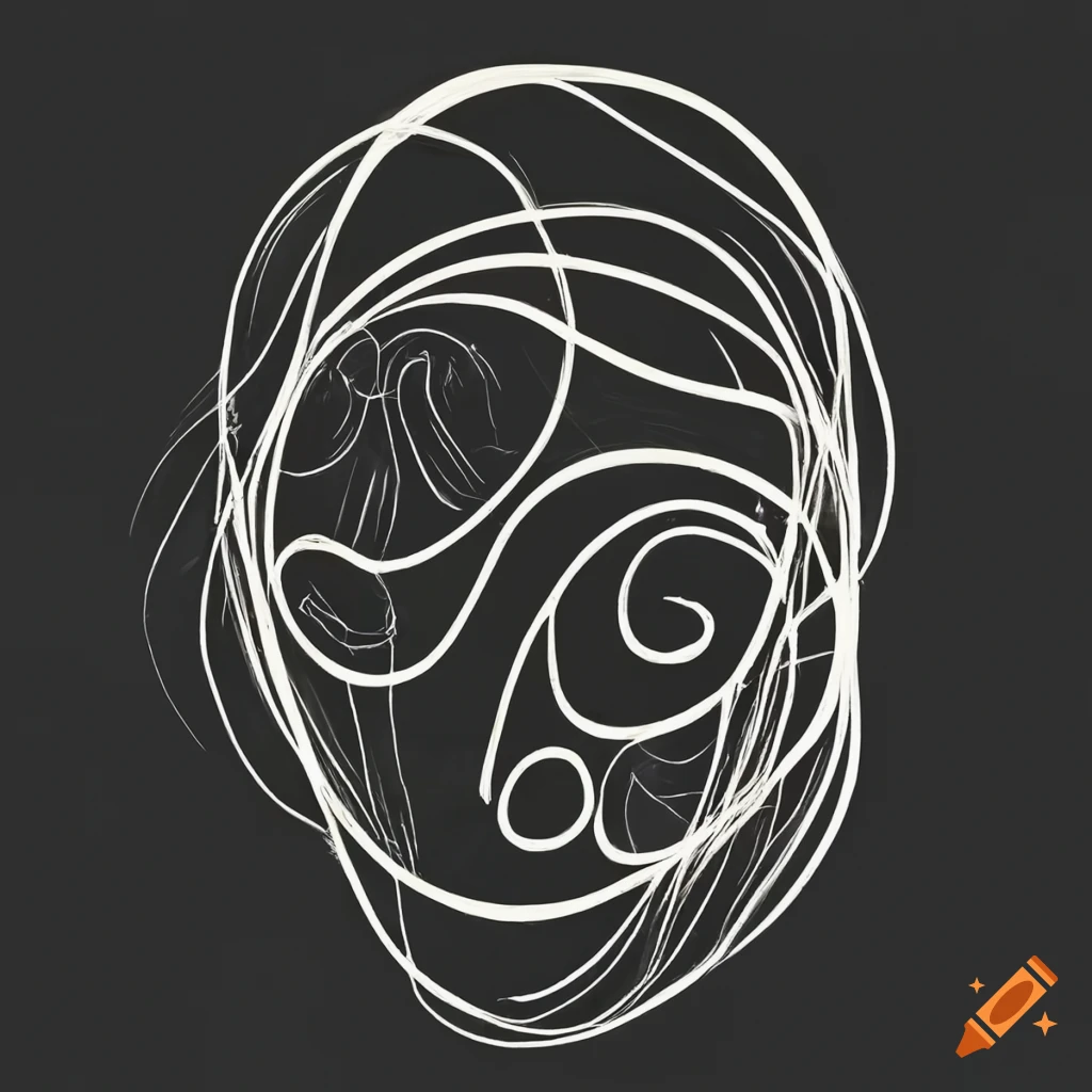 An minimal abstract representation of happiness and joyful energy