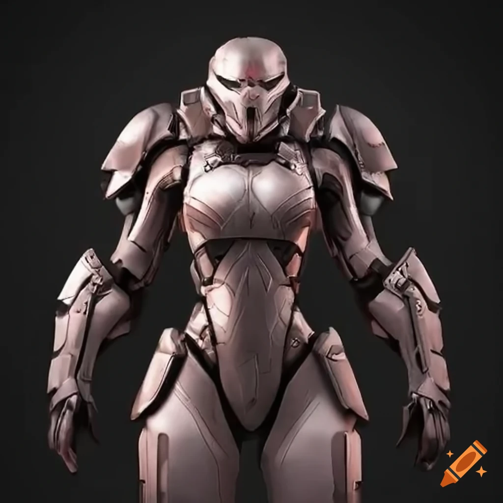 Bulky power armour designed for women