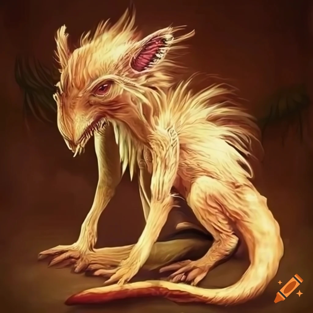 Mythical creature hybrid from animals