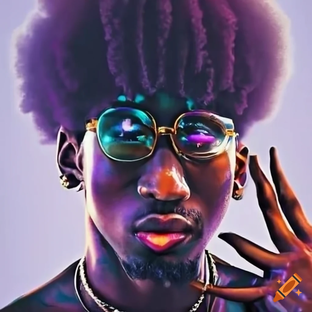 UNIQUE RAPPER AFRO ASIAN EYES MED BUILD MALE GOTEE on Craiyon