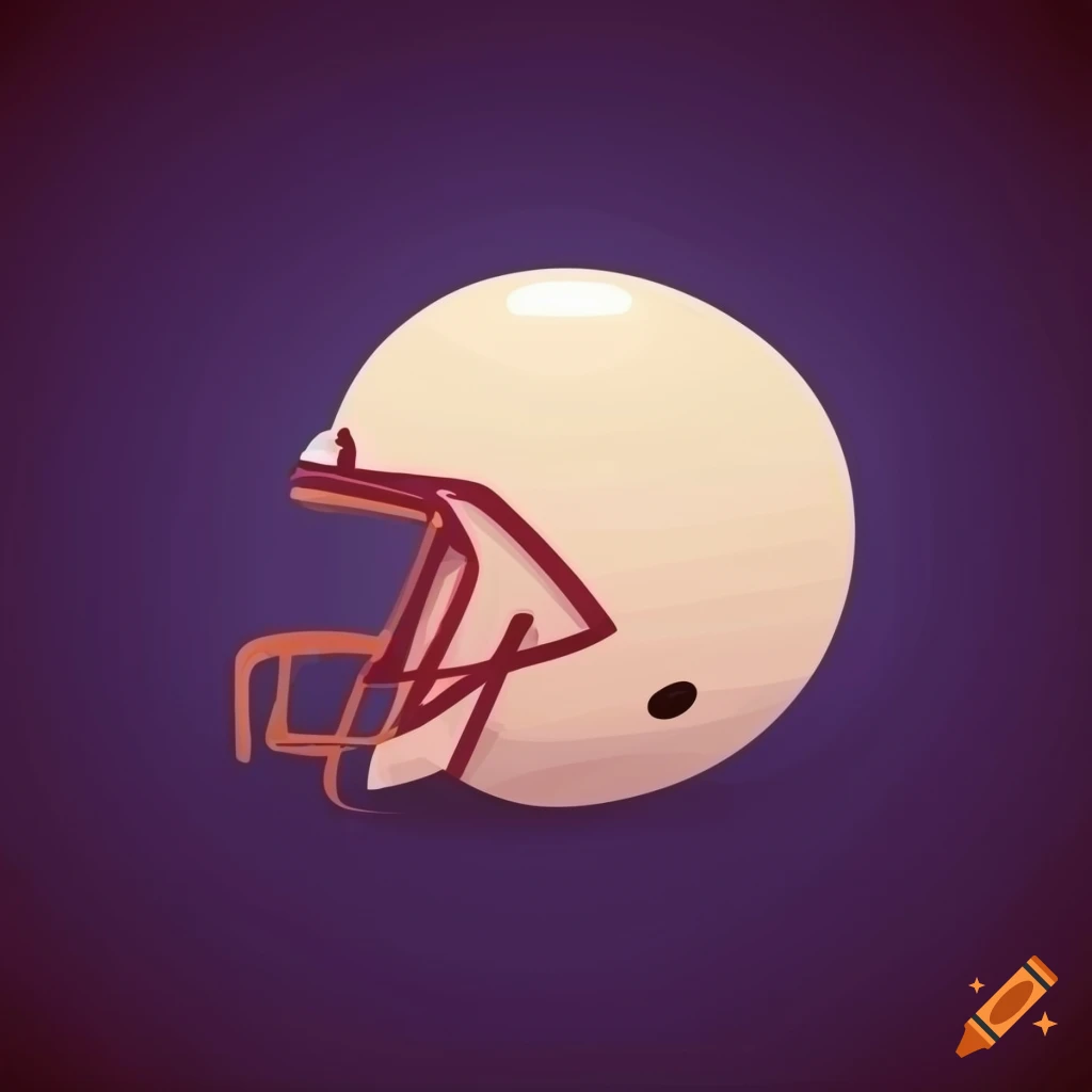 Stylized vector of an american football minimalist style on Craiyon