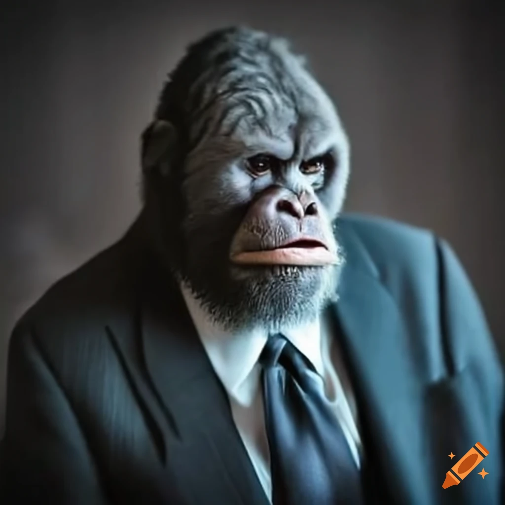 Bigfoot in a business suit on Craiyon