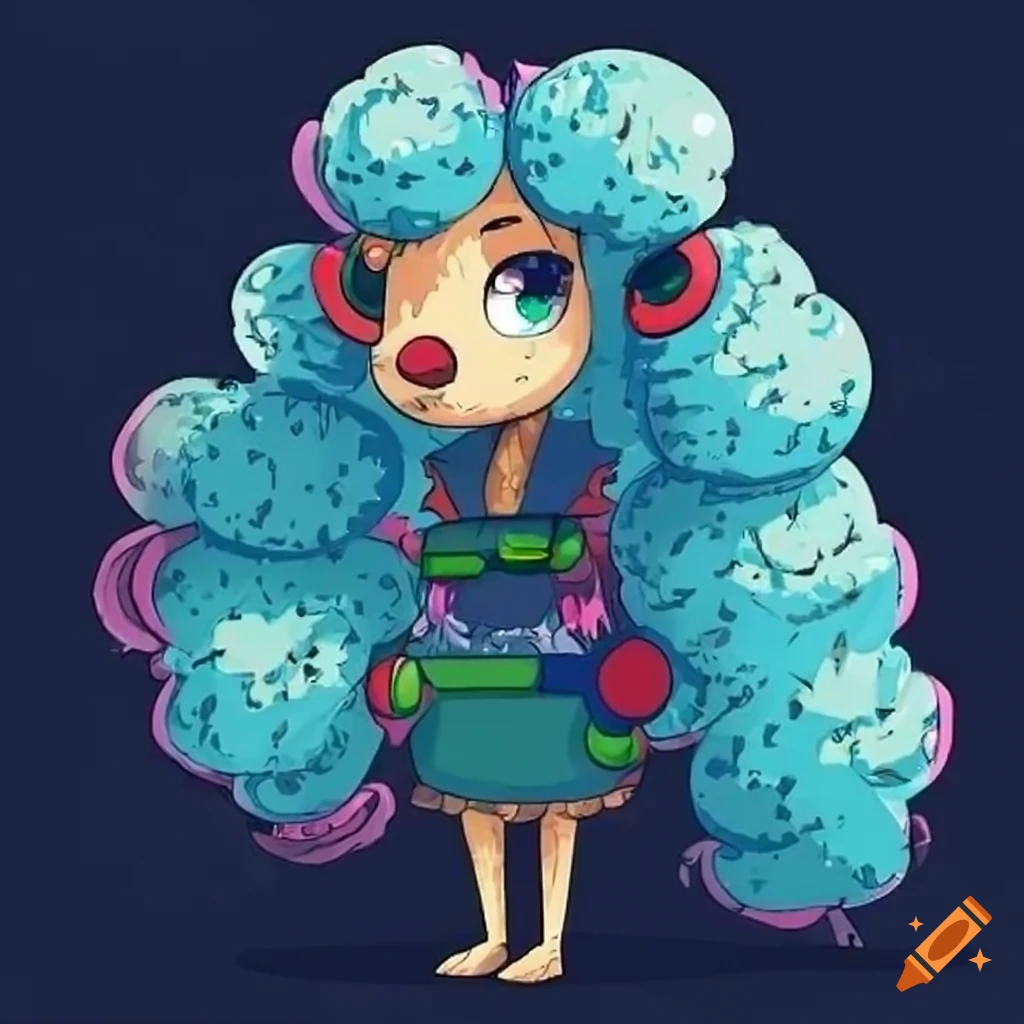 Pokemon anthropomorphic female poodle barber on Craiyon