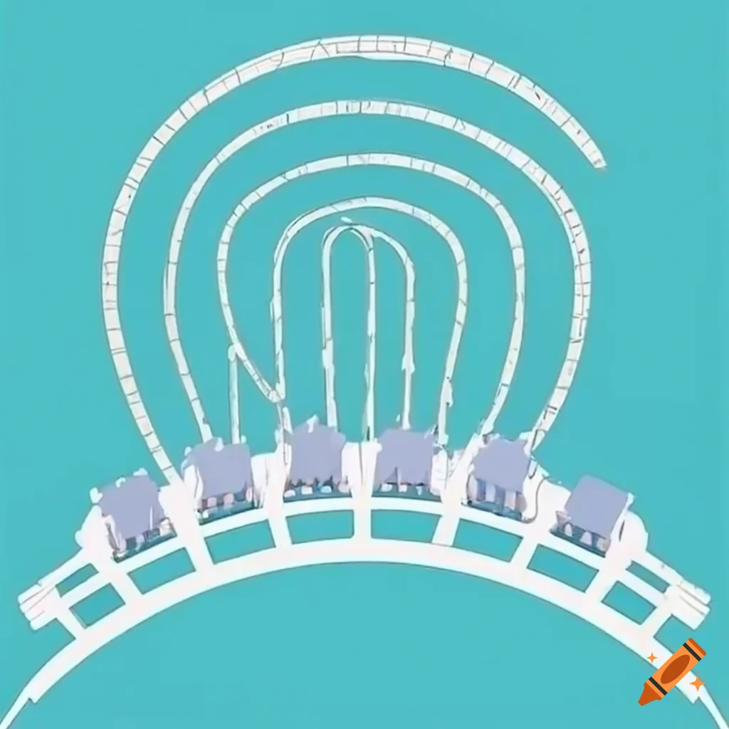 Roller coaster design on Craiyon