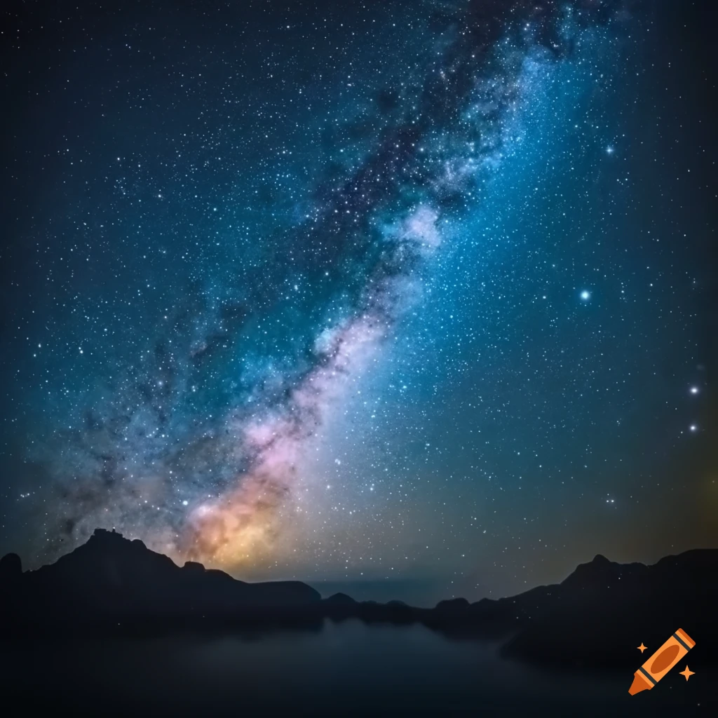 Space starry sky on Craiyon