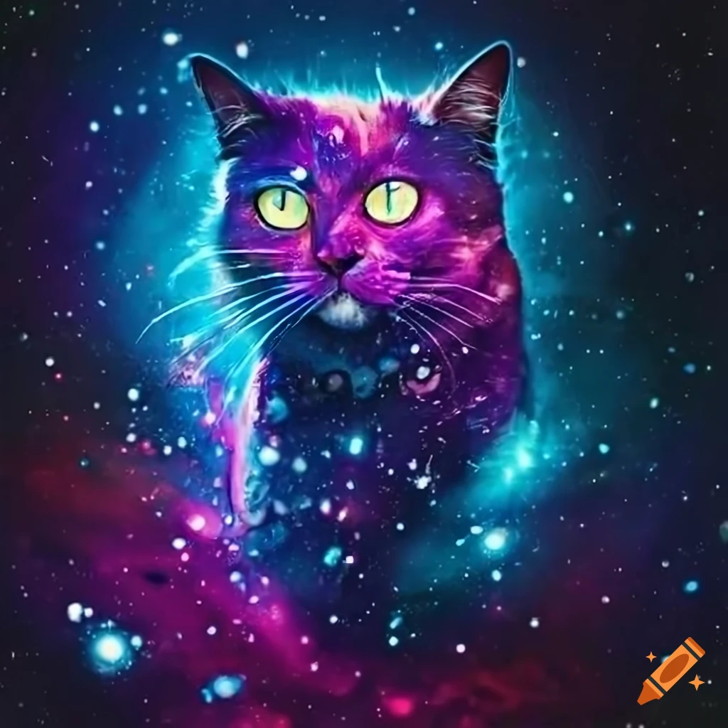 Galaxy cat on Craiyon