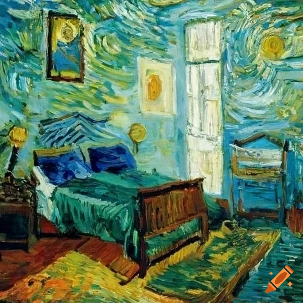 A bedroom by vincent van gogh