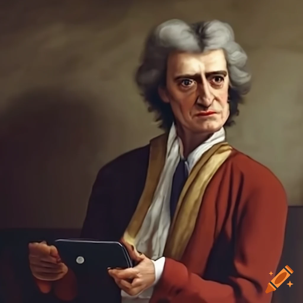 A playful portrayal of Isaac Newton as a brilliant geek with a ...