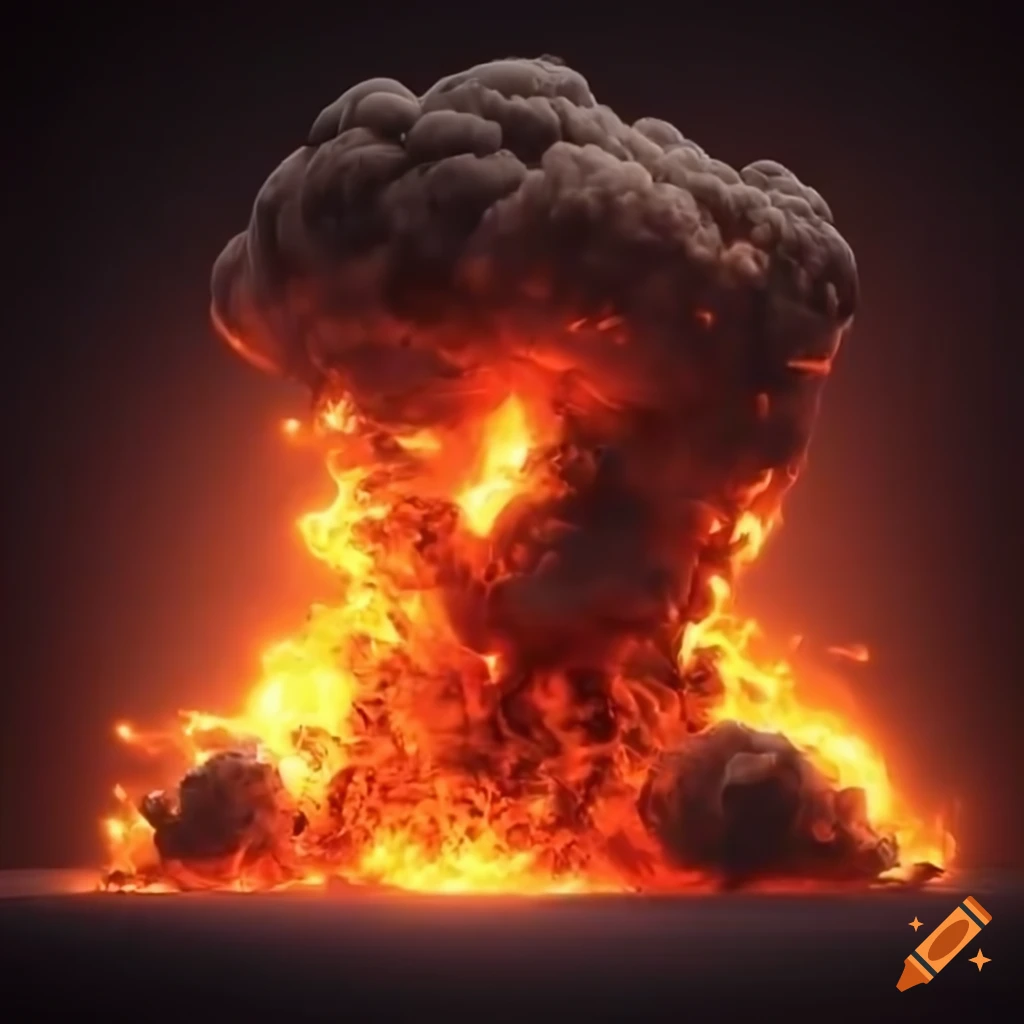 High definition, hyper detailed, photorealistic, lots of fire and ...