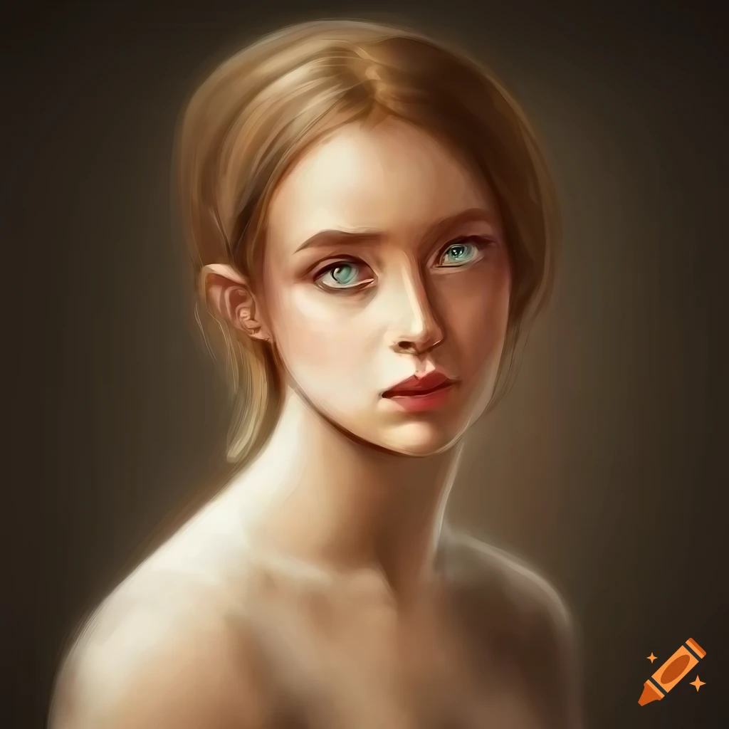 Belgium woman , human portrait , high resolution , digital art ...