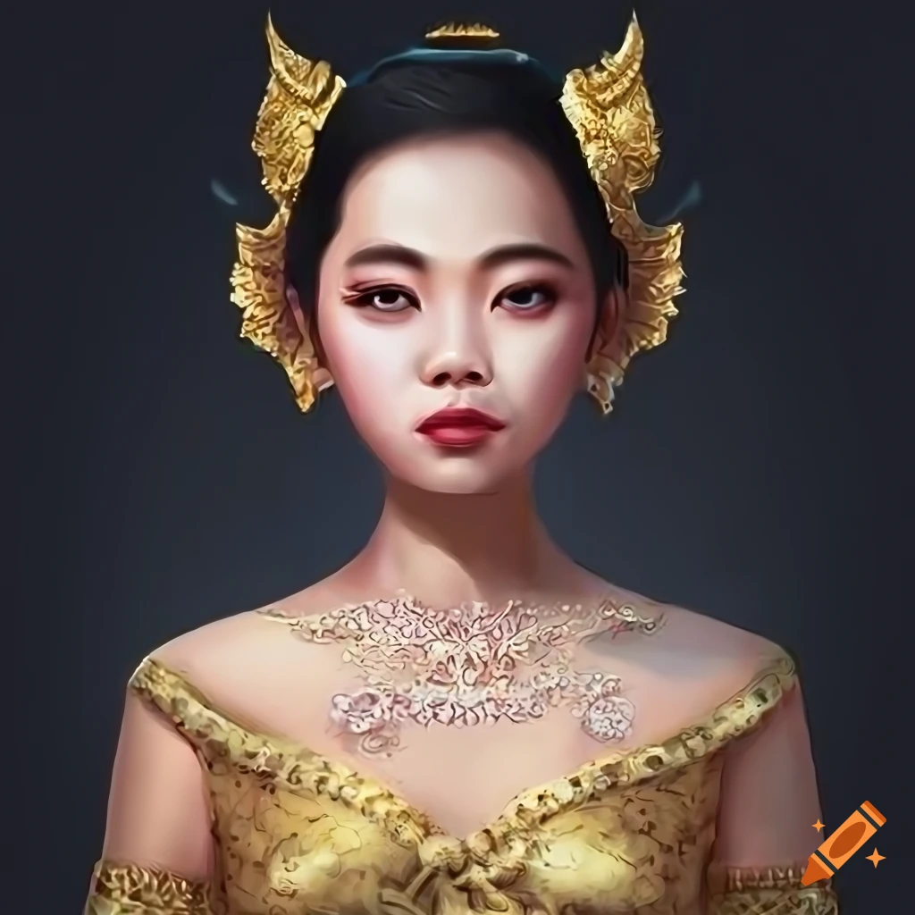 Thai woman , human portrait , high resolution , digital art ...