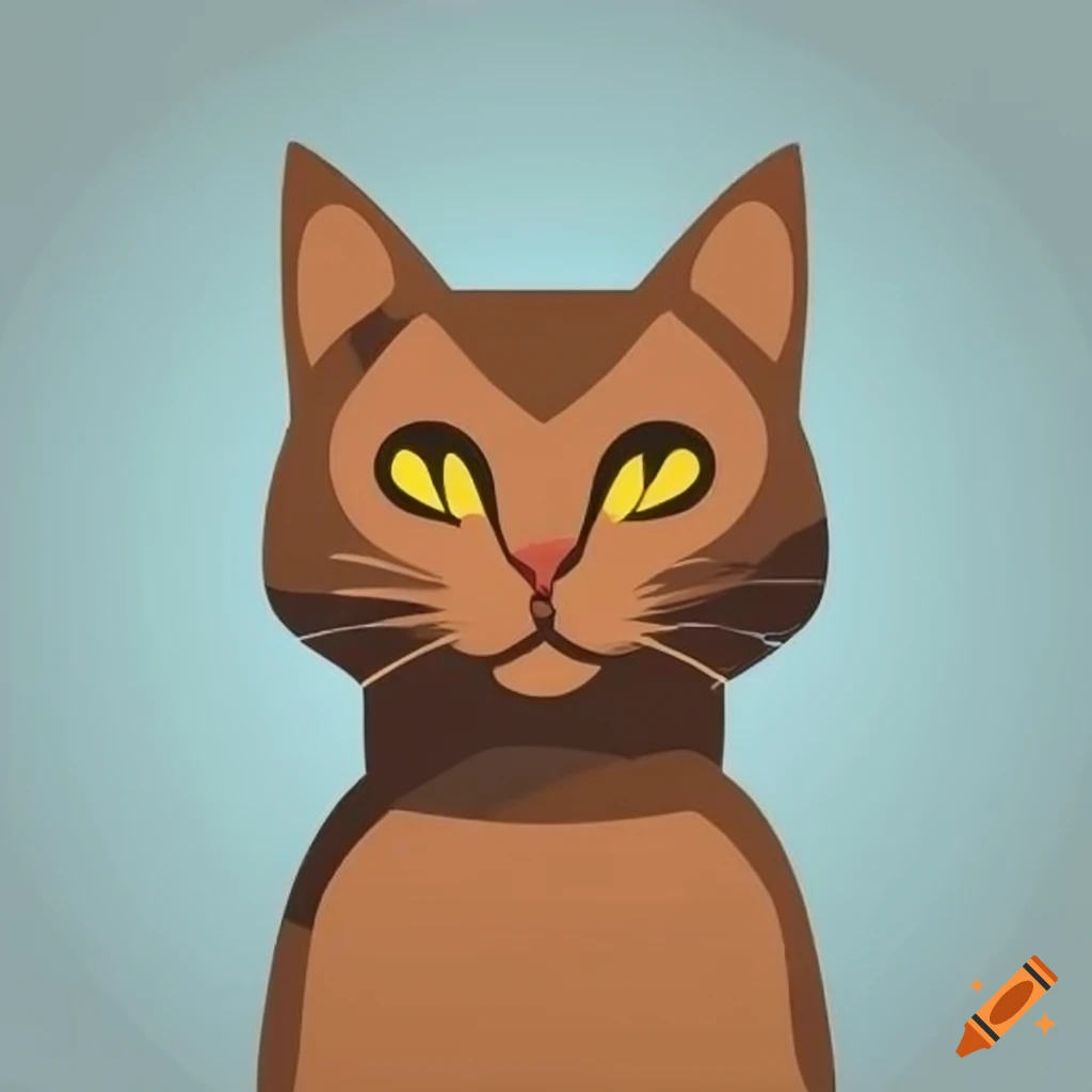 Minimalist cat avatar on Craiyon