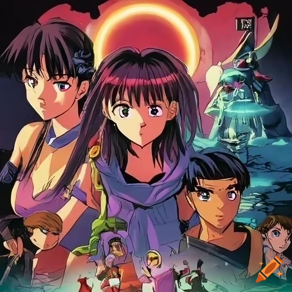 90s jrpg cover art on Craiyon