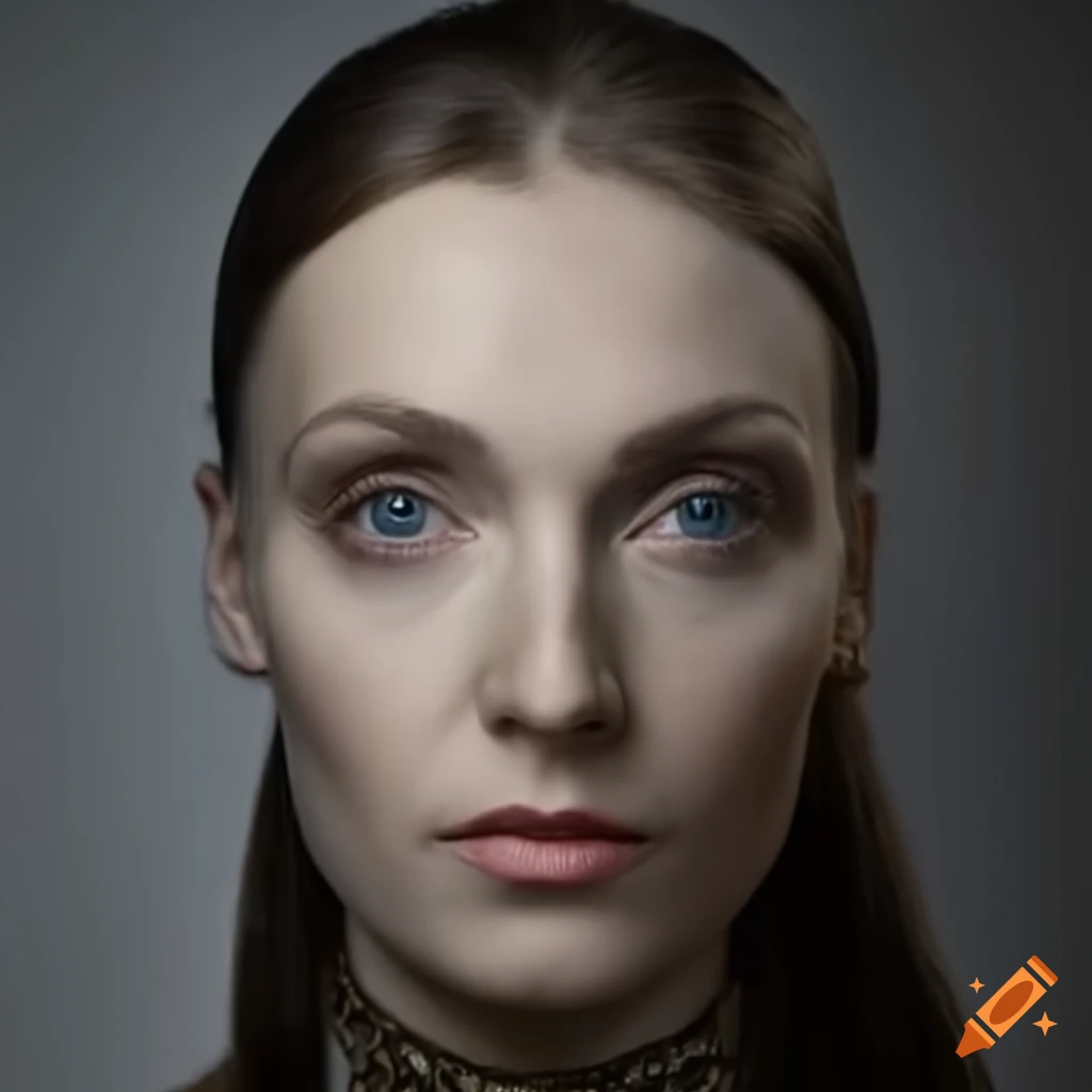 Russian villainess face on Craiyon