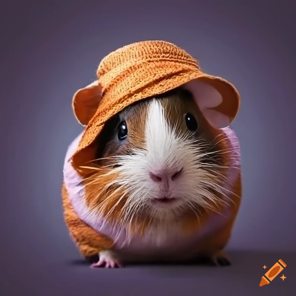A guinea pig dressed as a dj