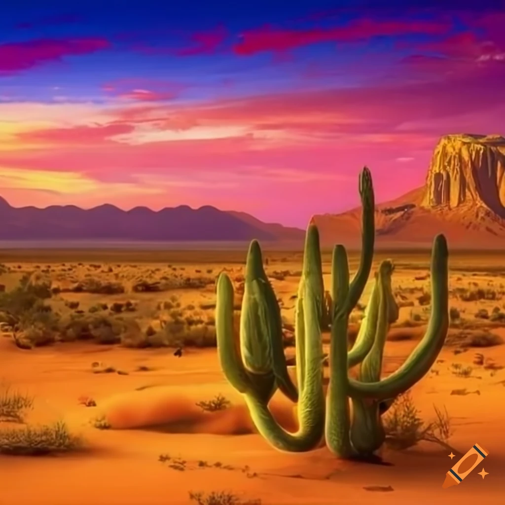 New mexico desert scene on Craiyon