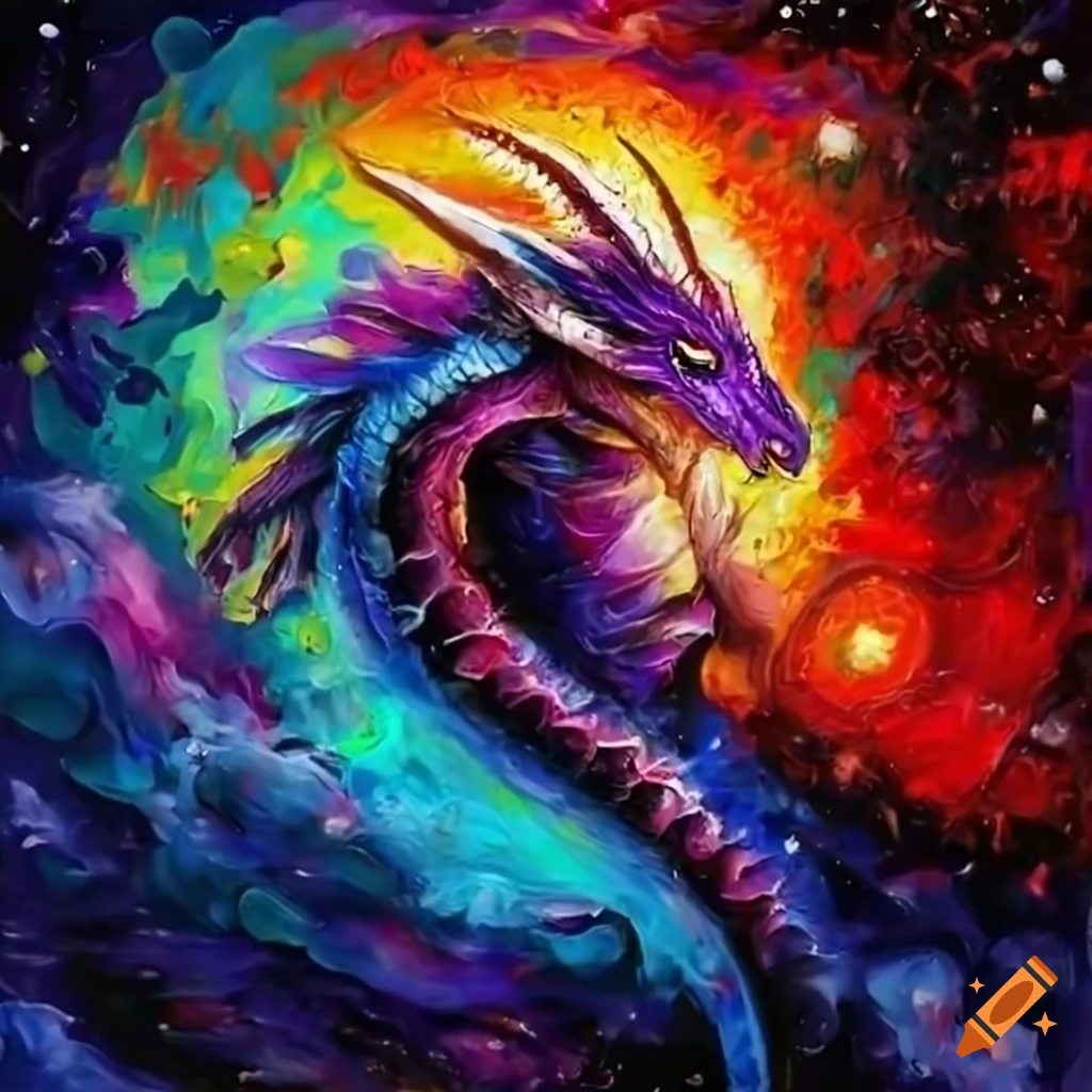 Space dragon on Craiyon