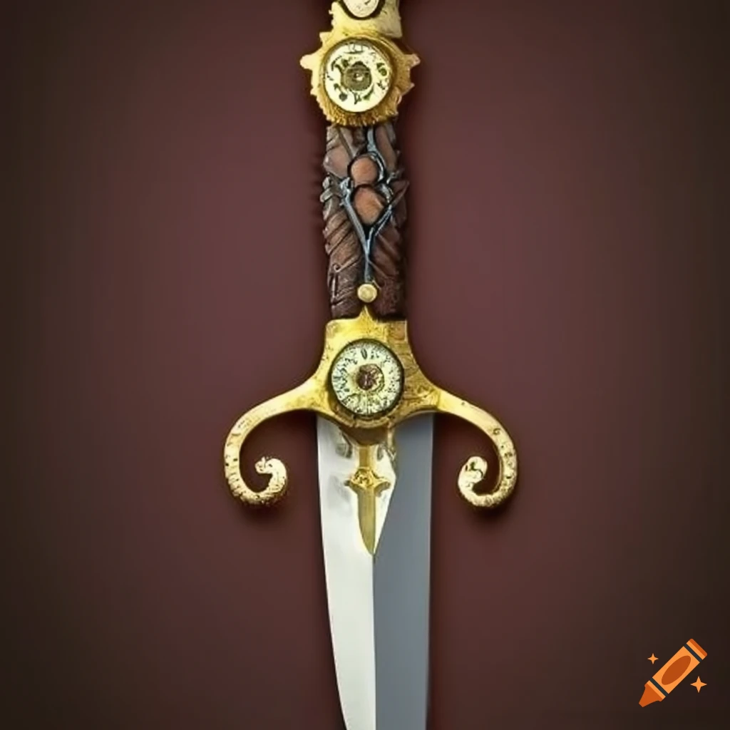 Steampunk dagger on Craiyon