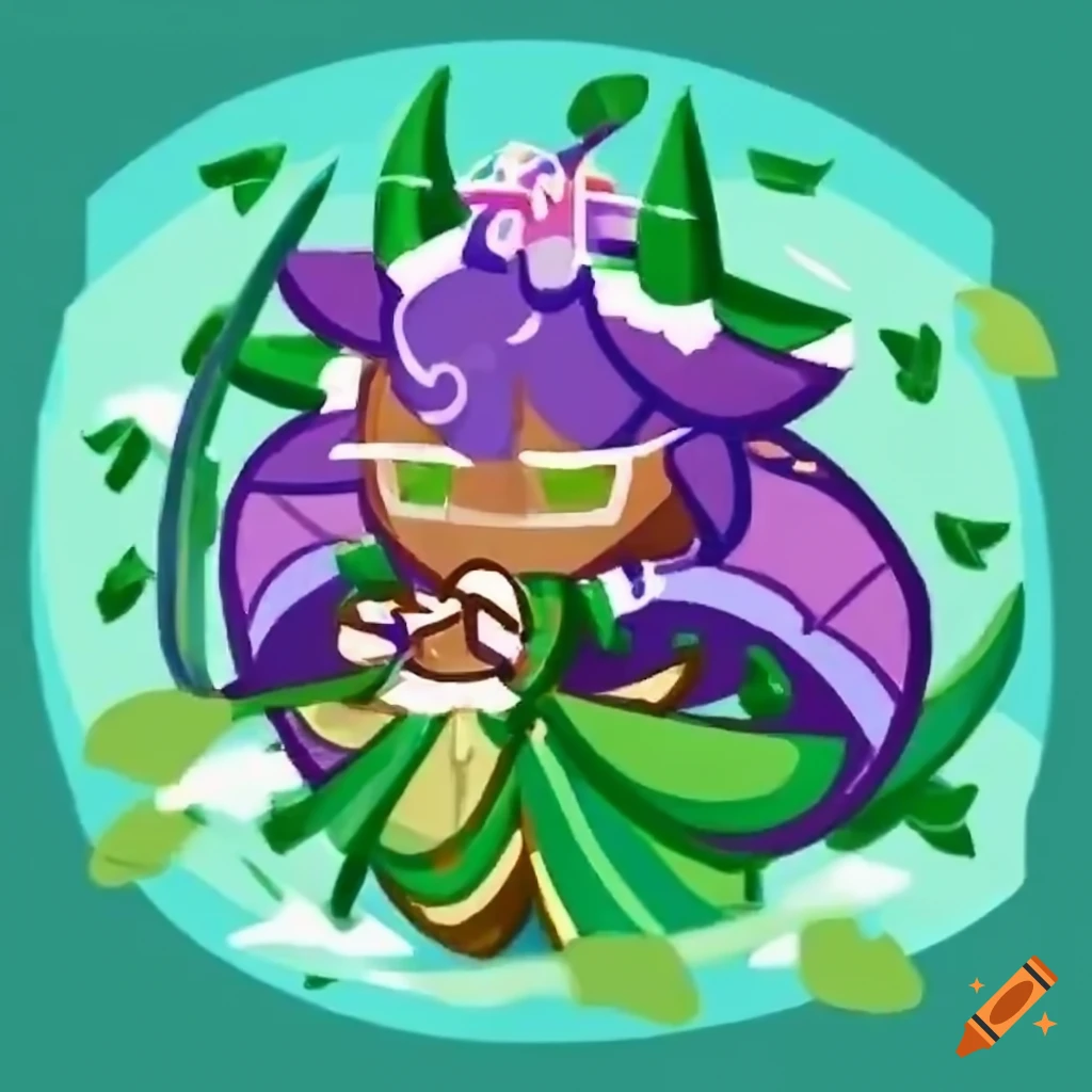 Bamboo acai dragon cookie cookie run on Craiyon