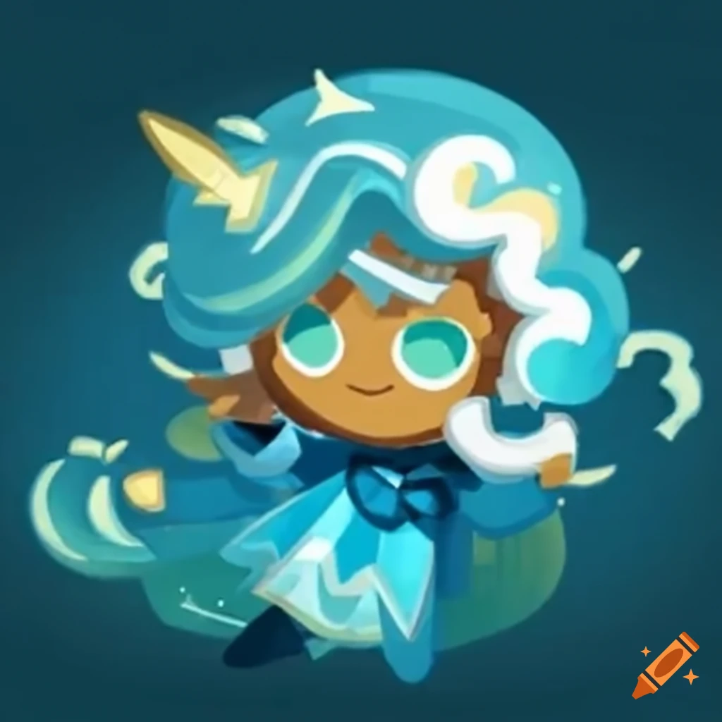 Pure water cookie cookie run on Craiyon