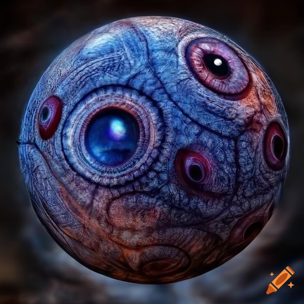 A mysterious alien creature with tentacles and otherworldly presence ...
