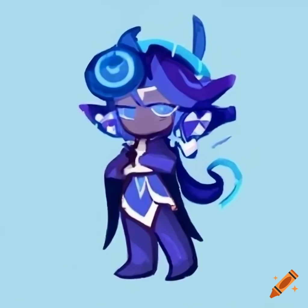 Blueberry dragon cookie cookie run on Craiyon