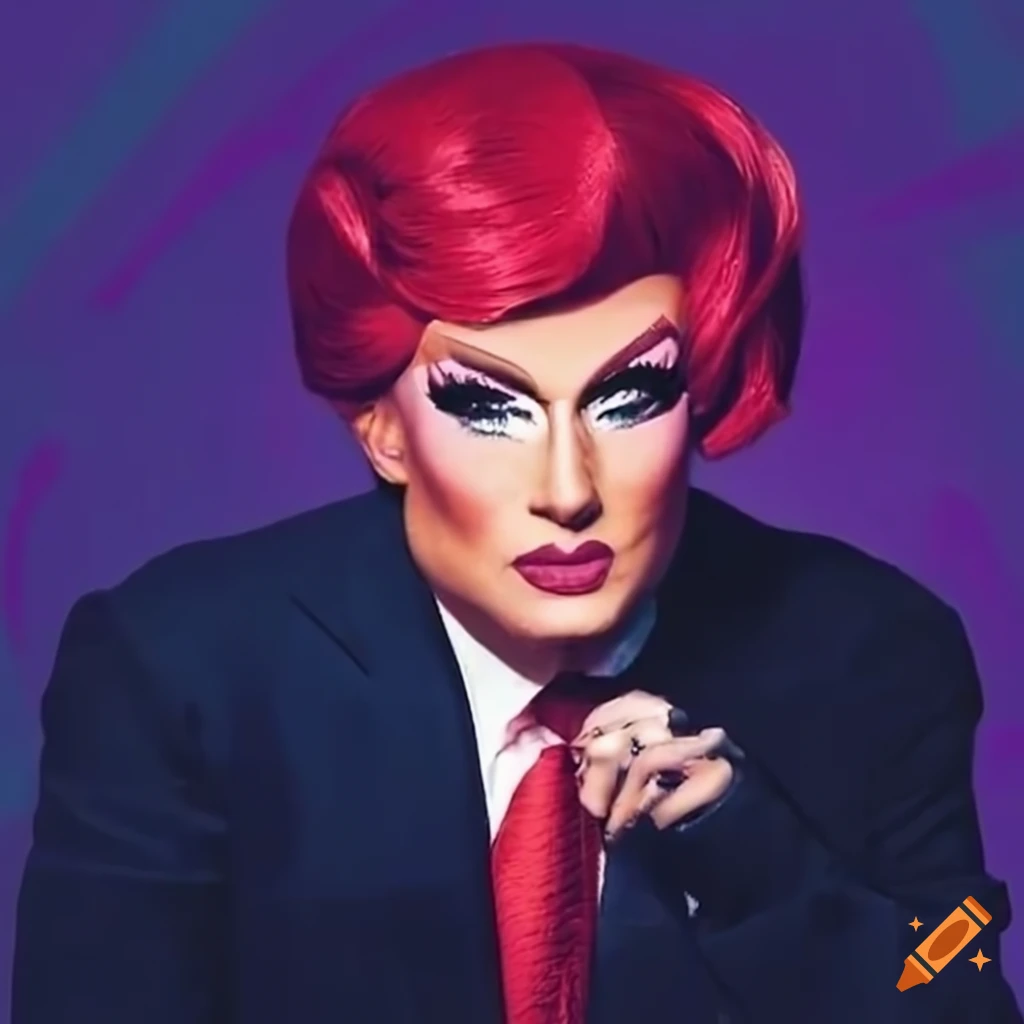 Donald trump, iconic drag queen on Craiyon