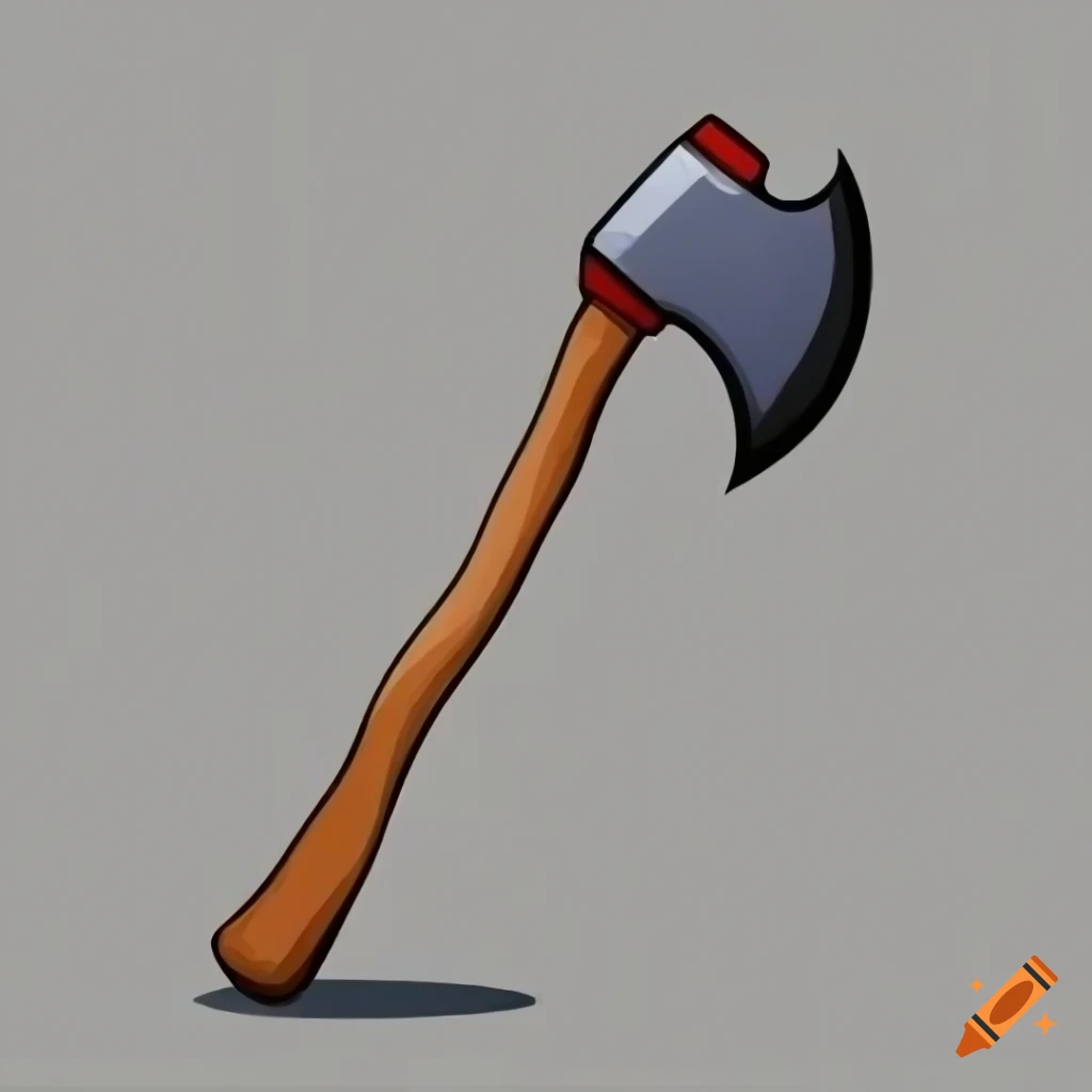 A cartoon axe