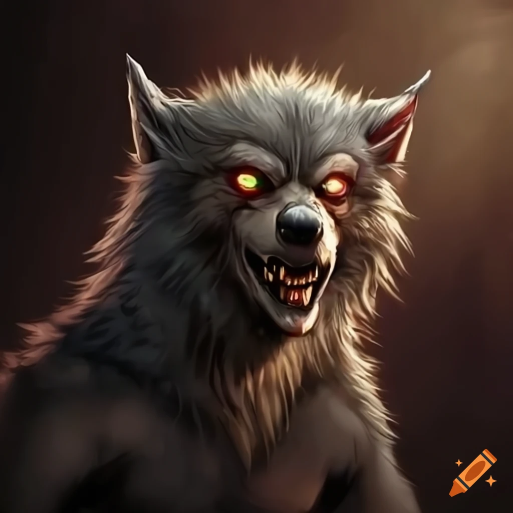 Werewolf alpha on Craiyon