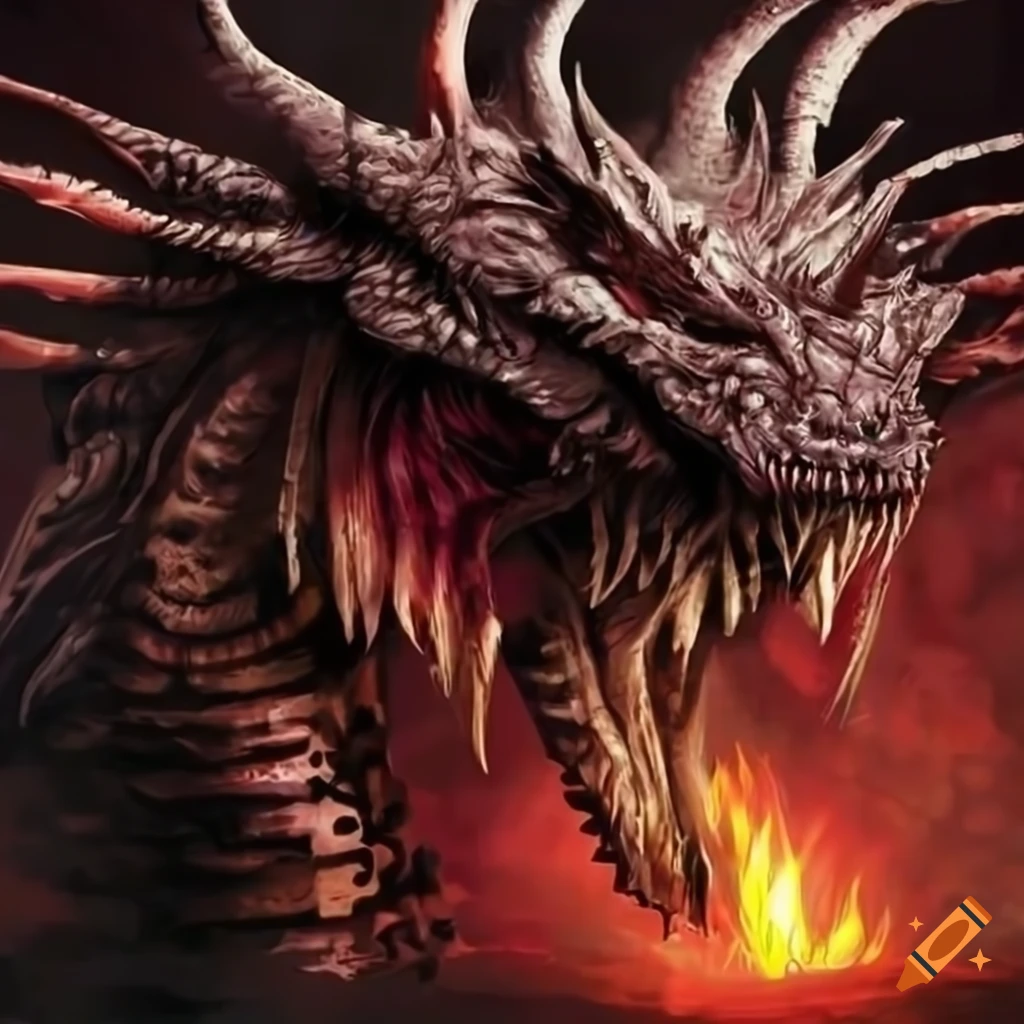 Dead dragon on Craiyon