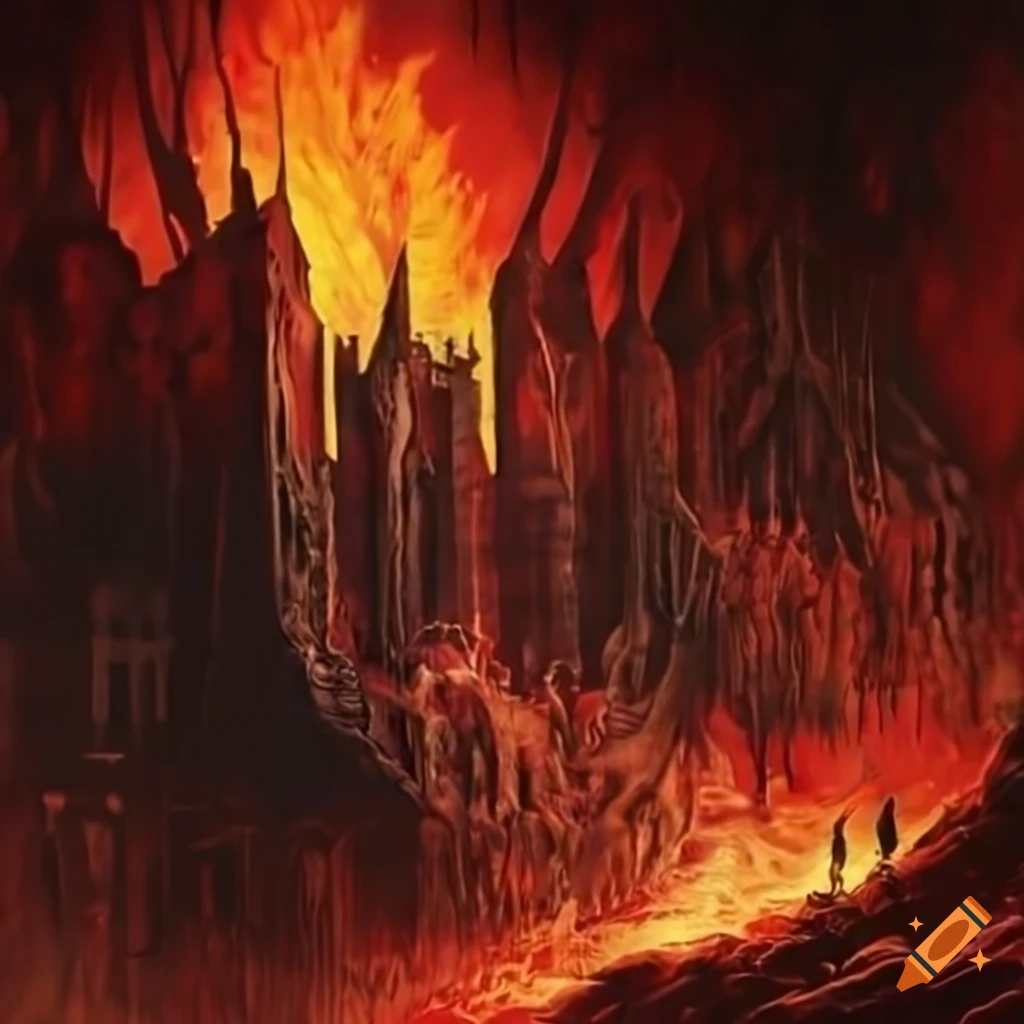 Hell, inferno on Craiyon