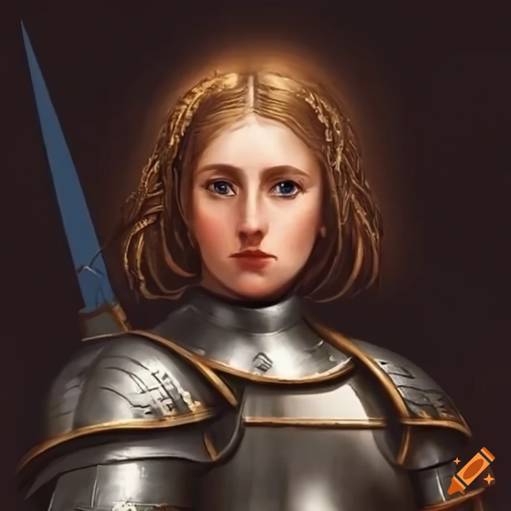 Portrait of joan of arc on Craiyon