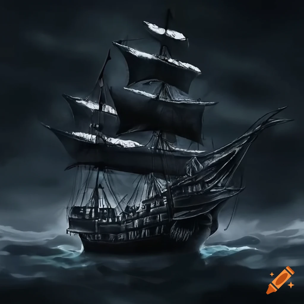 Black Pearl Pirate Ship On Craiyon