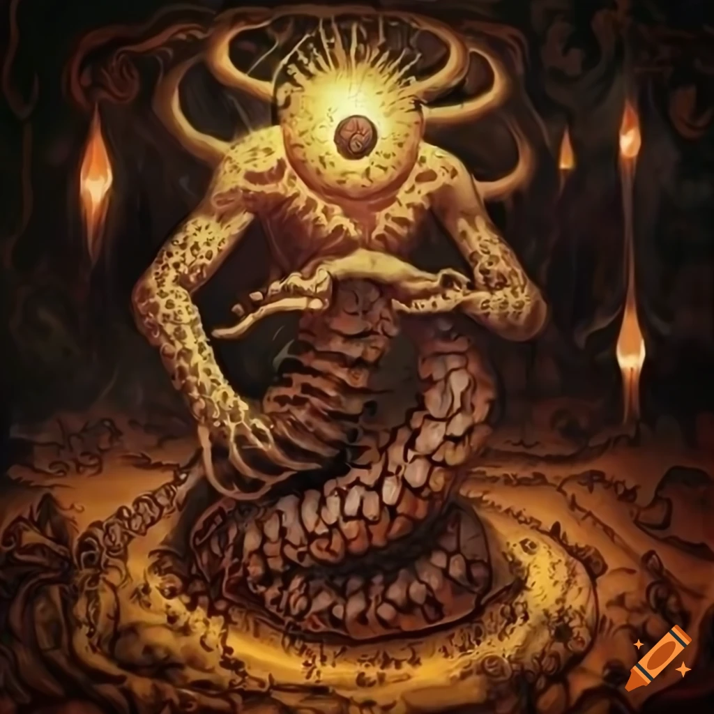 Artwork featuring Cthulhu and the Old Gods on Craiyon