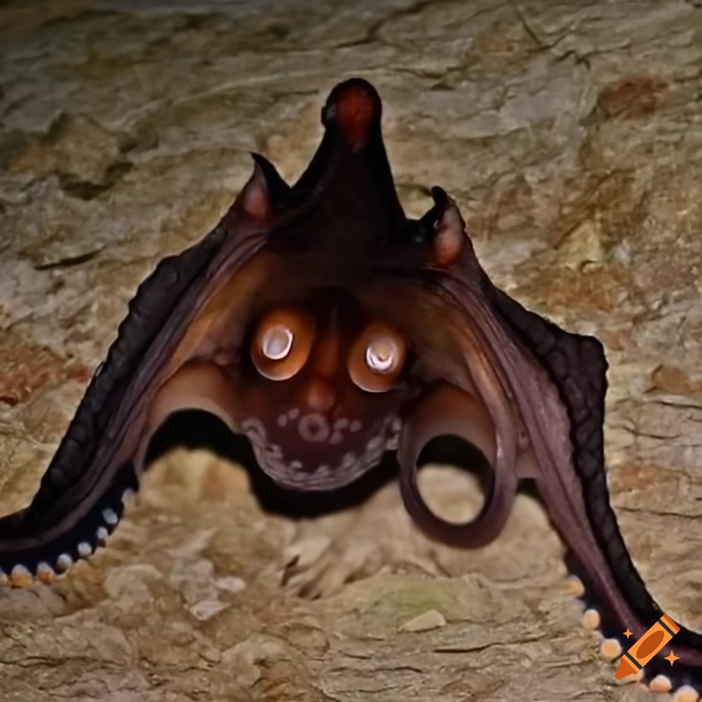 Image of an octopus-bat on Craiyon