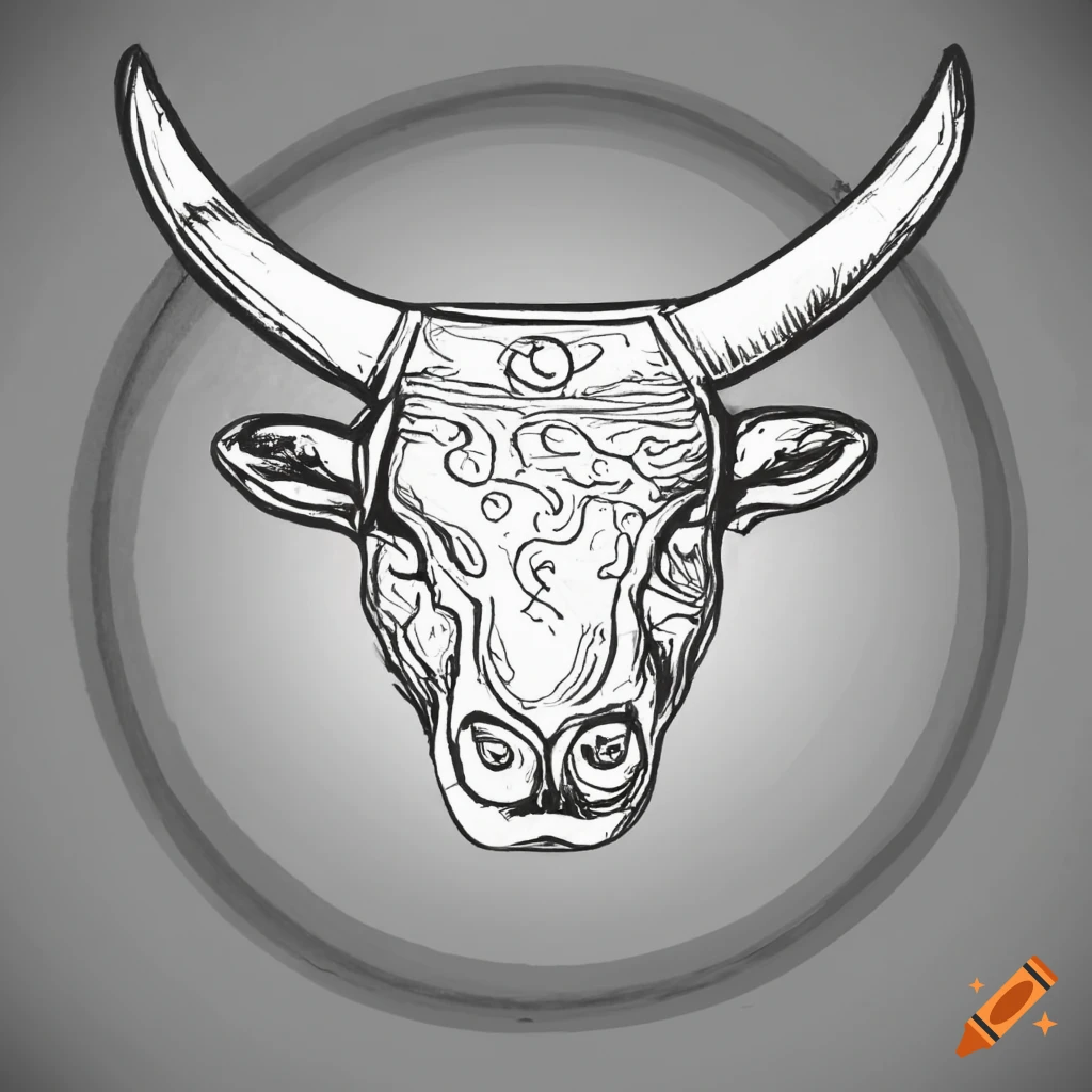Taurus symbol drawing