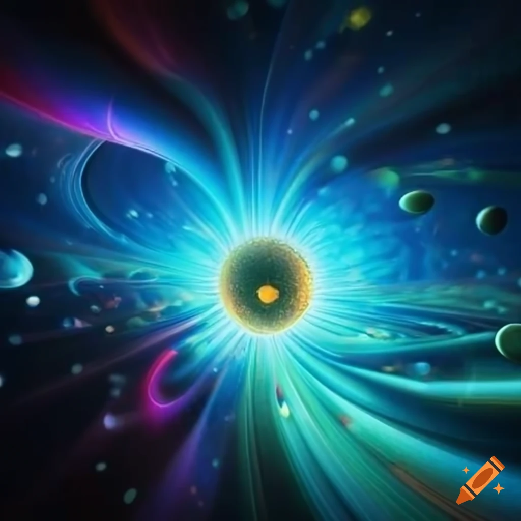 Abstract representation of a multi-dimensional cosmos on Craiyon