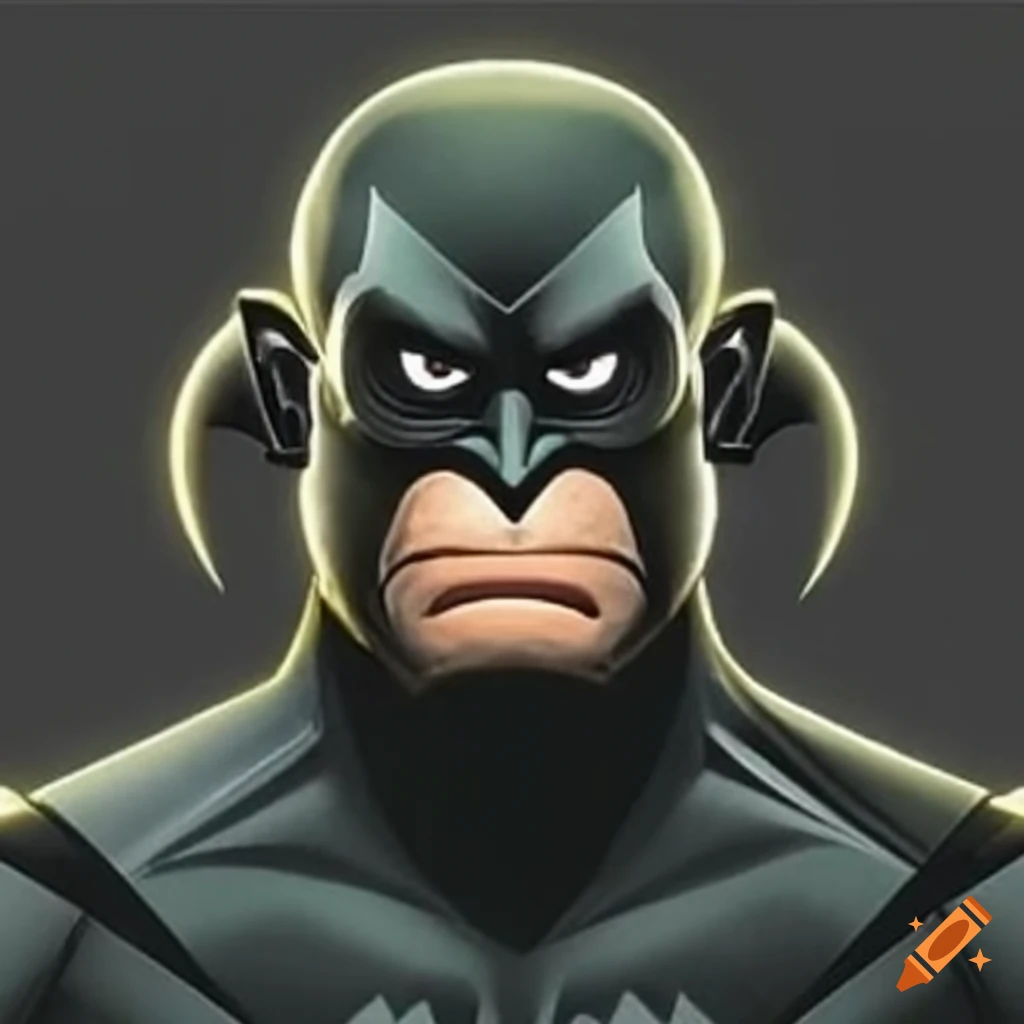 Image of capuchin monkey dressed as batman