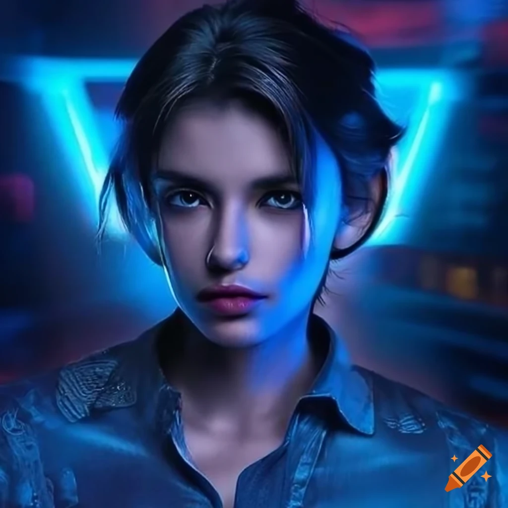 Closeup portrait of a stunning young Indian female supermodel on Craiyon