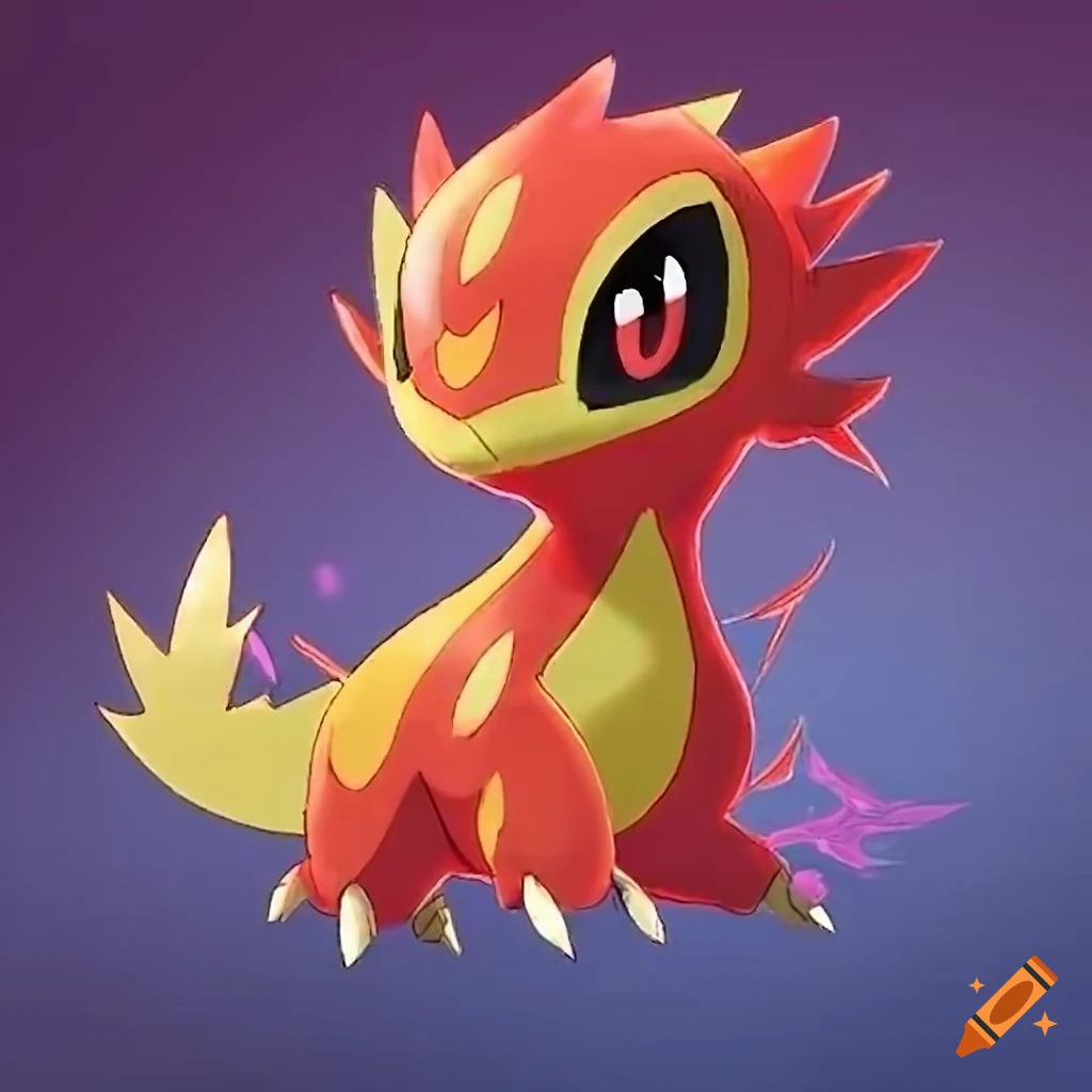 Fire type pokemon character on Craiyon