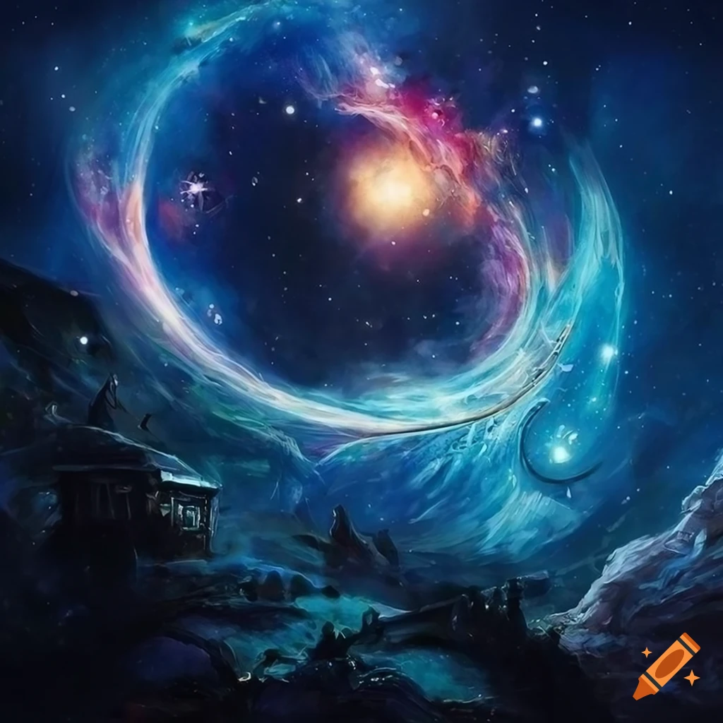 Hyper-detailed fantasy art of a sparkling galaxy on Craiyon