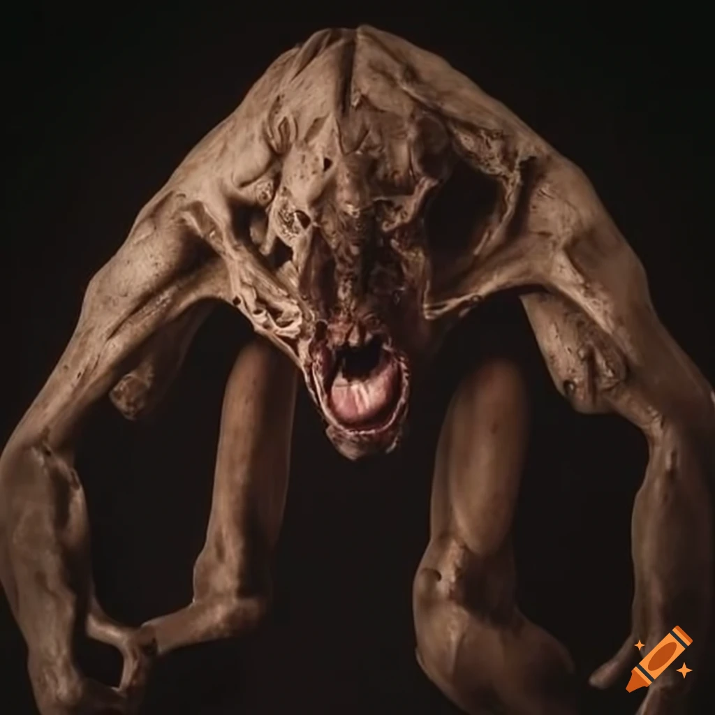 Illustration of a terrifying Hekatonkheires creature on Craiyon