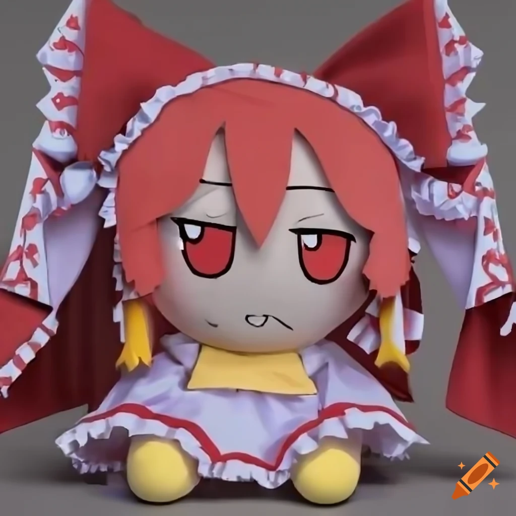 Touhou hakurei reimu fumo in the backrooms on Craiyon