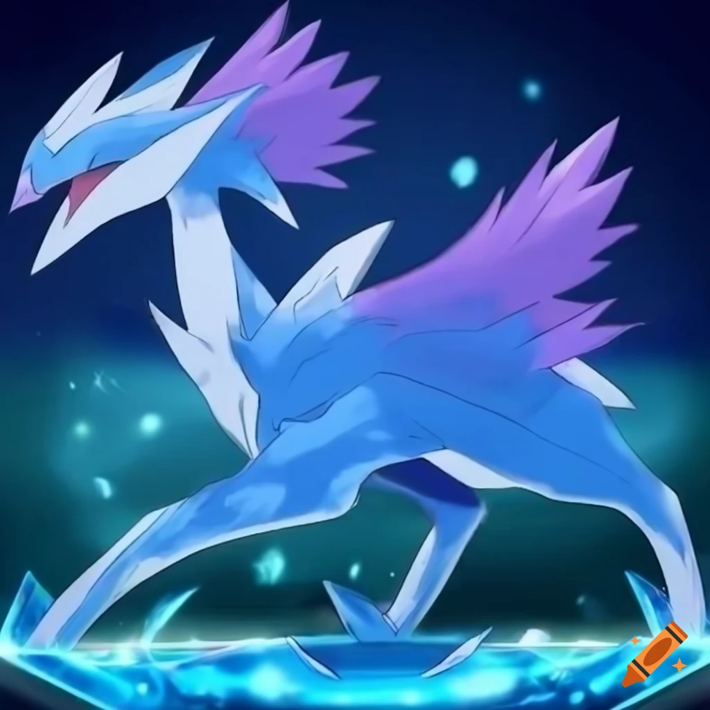Image of Suicune, a majestic legendary Pokemon on Craiyon