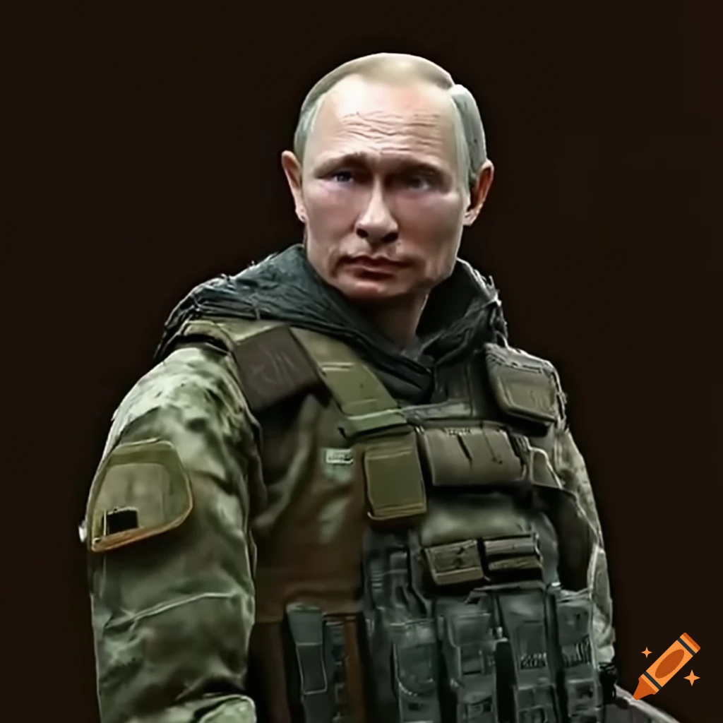 Vladimir putin in escape from tarkov universe on Craiyon
