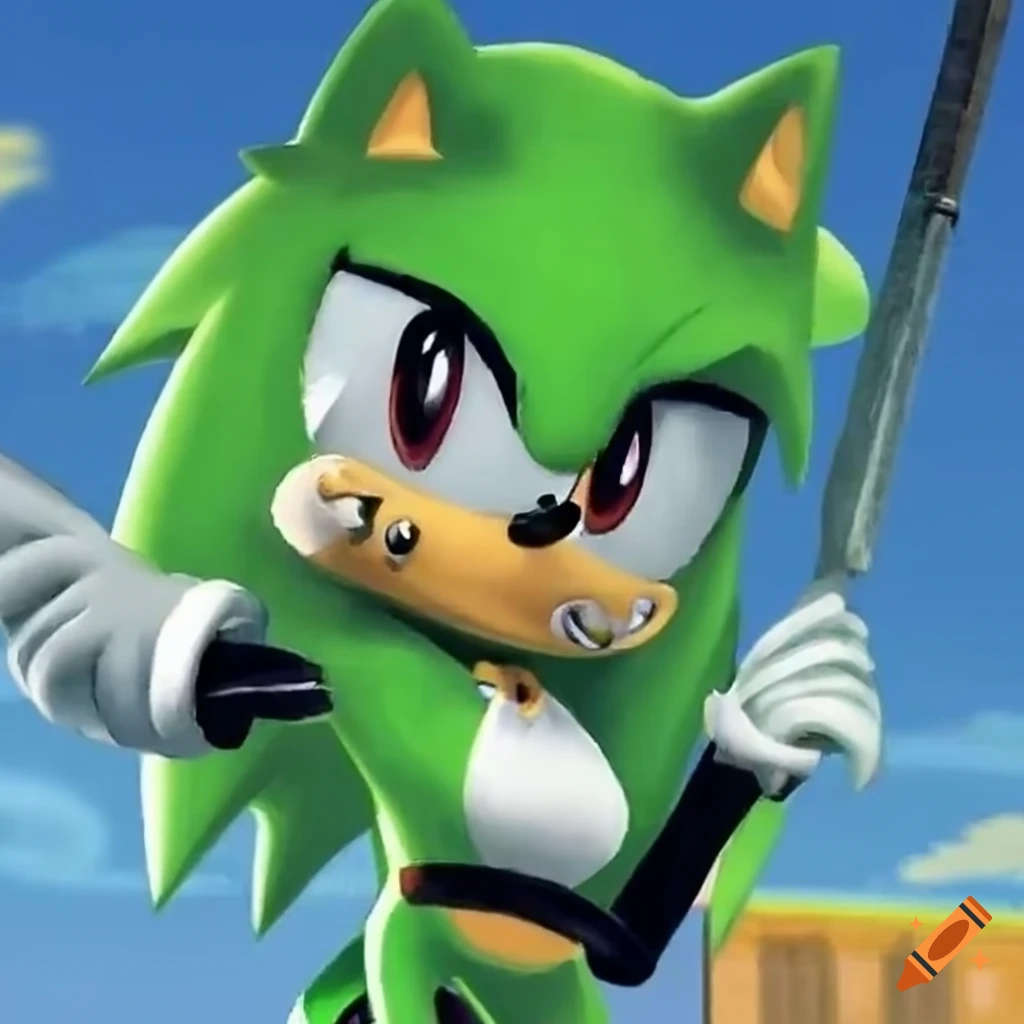 Female versions of scourge the hedgehog and classic sonic on Craiyon