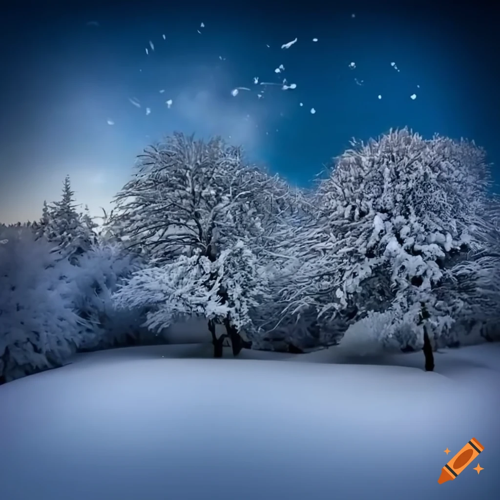 Macro winter scene in ultra realistic detail on Craiyon