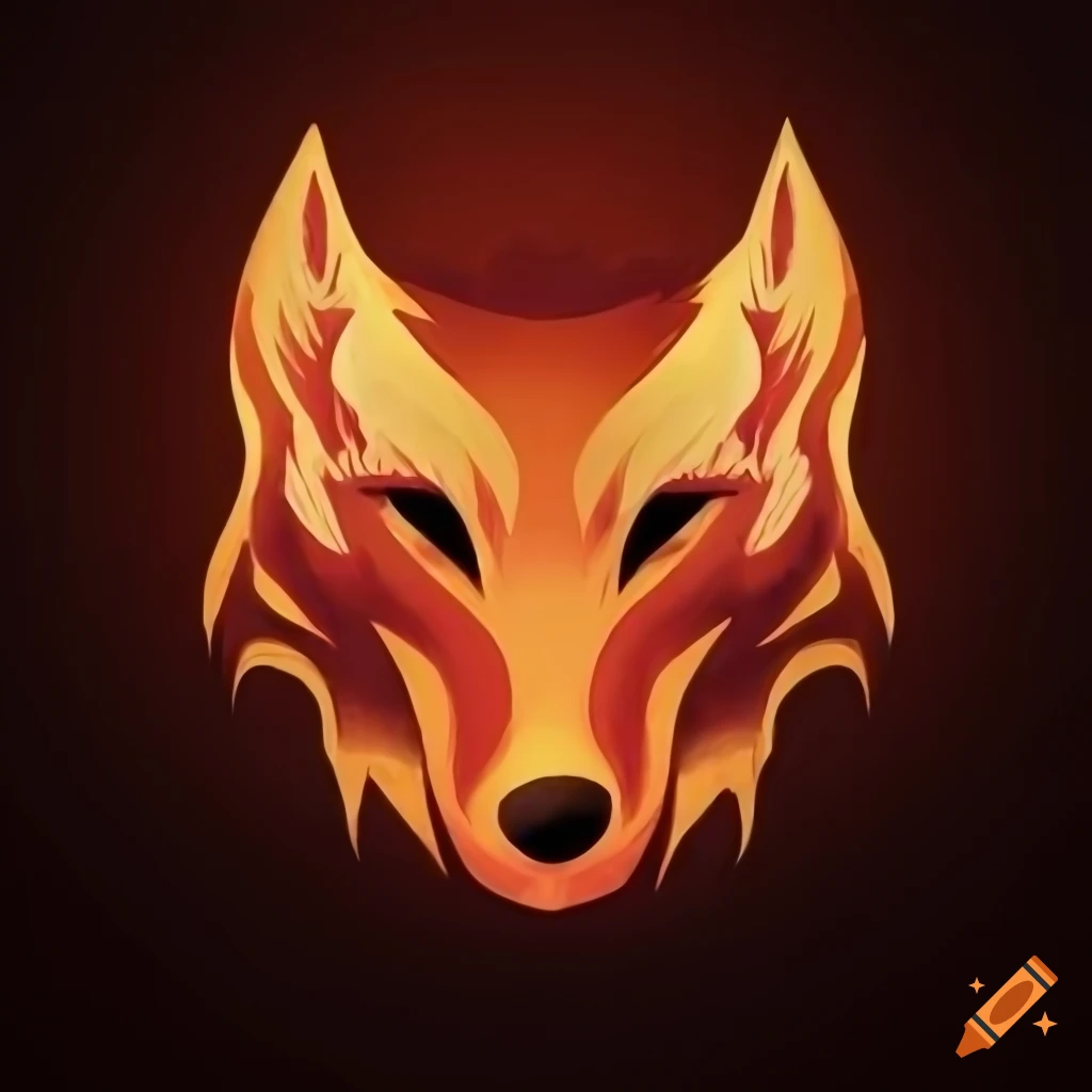 Wolf logo with phoenix elements on Craiyon