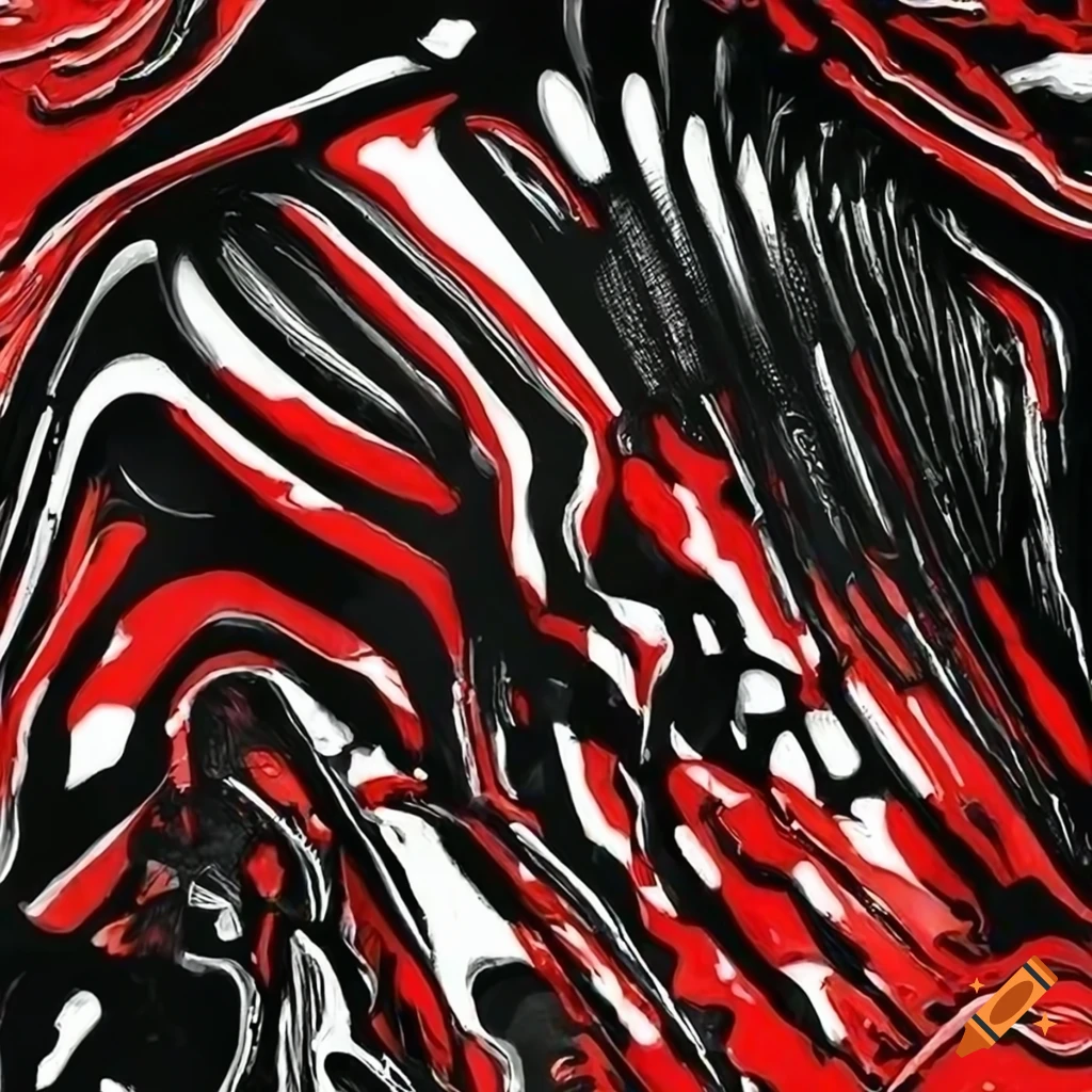 Abstract art in the style of KMFDM album cover on Craiyon